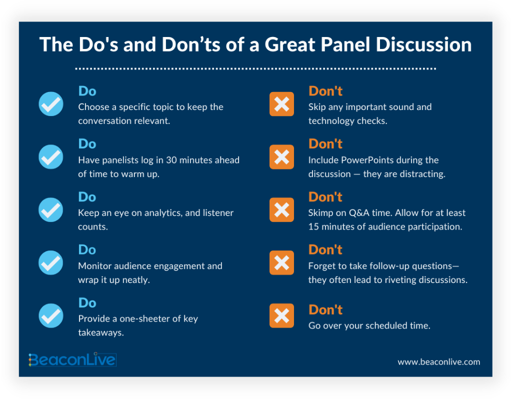 Guide to Hosting Virtual Panel Discussions | BeaconLive